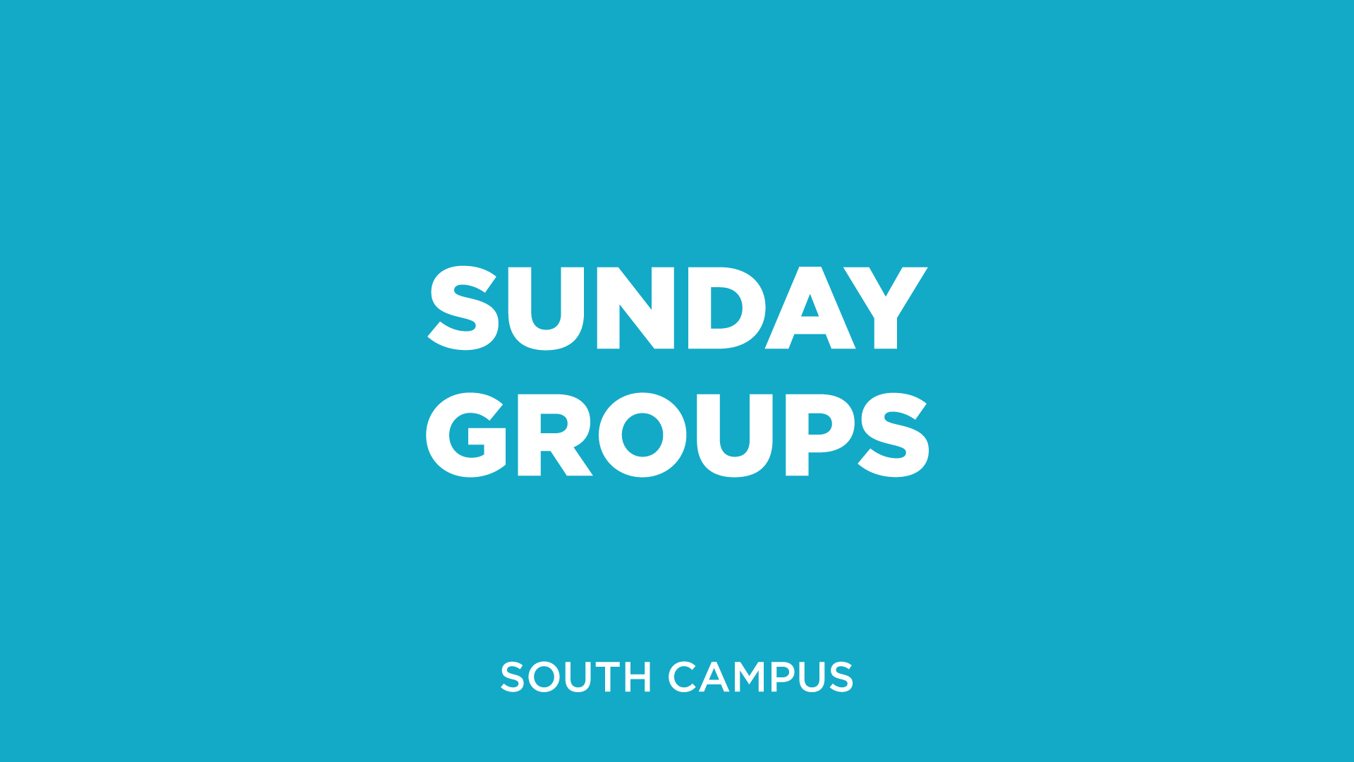 Sunday Groups – The Assembly Groups
